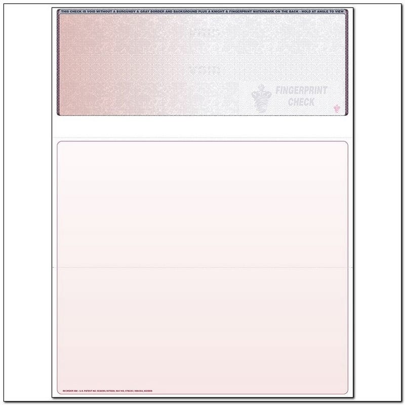Red to Gray Rainbow Laser Check, Top Position, Fingerprint II, Tri-Fold ...