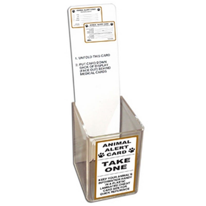 Animal Alert Card Display with Label and Placard (1 per Box)