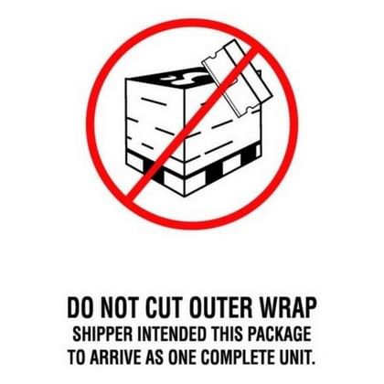 4" x 6" Do Not Cut Outer Wrap Labels (500 per Roll)