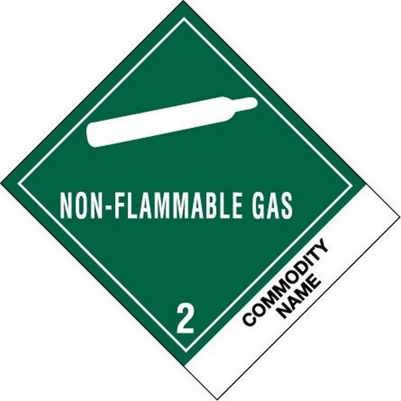 4" x 4-3/4" Non-Flammable Gas - Blank Labels (500 per Roll)