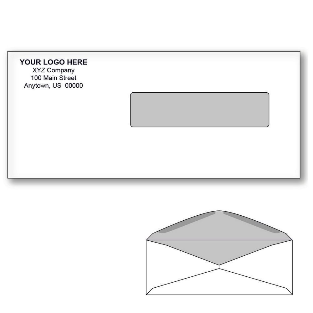 Custom Printed #10 CMS/HCFA Envelopes w/Black Tint (Box of 500)