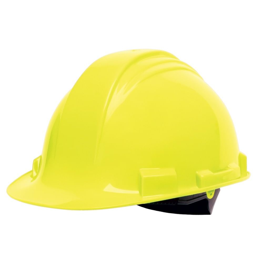 Honeywell Peak Yellow HDPE Shell Hard Hat, 4-PT Ratchet Suspension ...