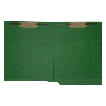 14pt Dark Green Folders, Full Cut 2-Ply END TAB, Letter Size, Fastener ...