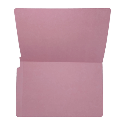 14pt Pink Folders, Full Cut 2-Ply END TAB, Legal Size (Box of 50)