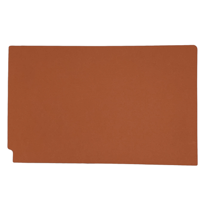 14pt Orange Folders, Full Cut 2-Ply END TAB, Legal Size, Fastener Pos ...