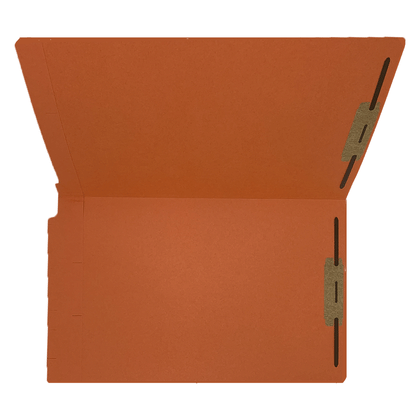 14pt Orange Folders, Full Cut 2-Ply END TAB, Legal Size, Fastener Pos ...