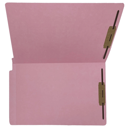 14pt Pink Folders, Full Cut 2-Ply END TAB, Legal Size, Fastener Pos #1 ...