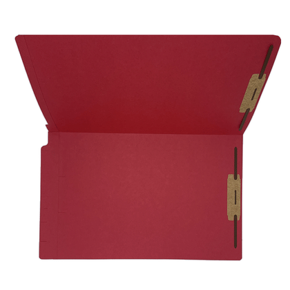 14pt Red Folders, Full Cut 2-Ply END TAB, Legal Size, Fastener Pos #1 ...