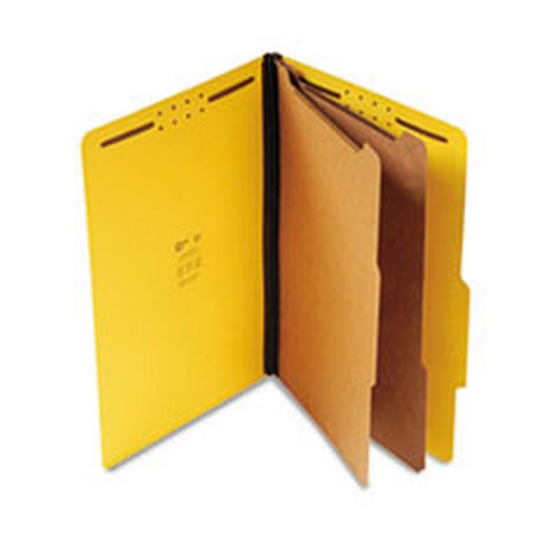 SJ Paper Expanding Classification Folder, Legal, Six-Section, Bright ...