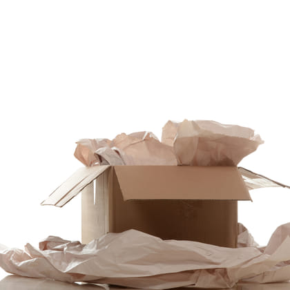 15" x 11" Fanfold 40# Brown Kraft Void Fill Packing Paper (Ream of 1200 ...